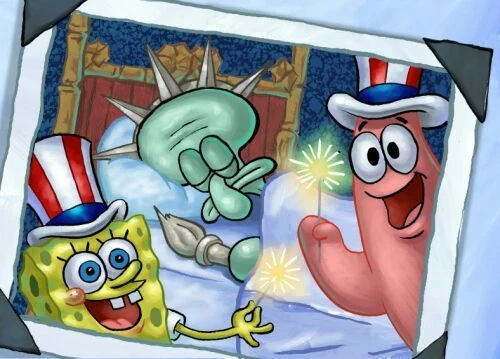 Happy 4th of July from SpongeBob SquarePants!!!!! 🇺🇸🎇🎆🗽 | Fandom