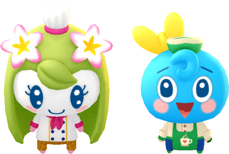 Neliatchi and Orenetchi in Kirby Café x My Tamagotchi Forever | Fandom