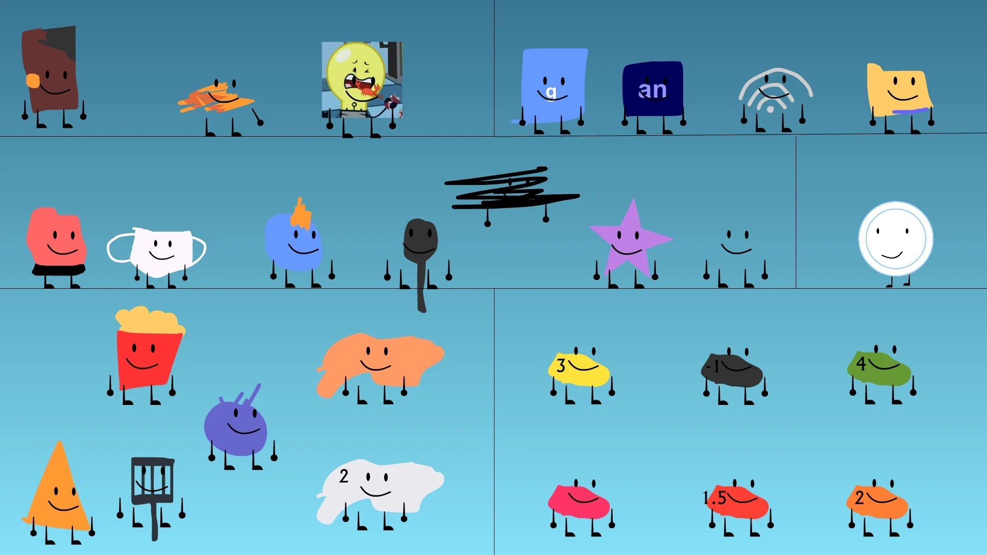 post fanart of the "🤯" characters and ill put your art in the next ...