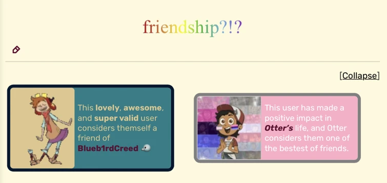 Wow friendship | Fandom