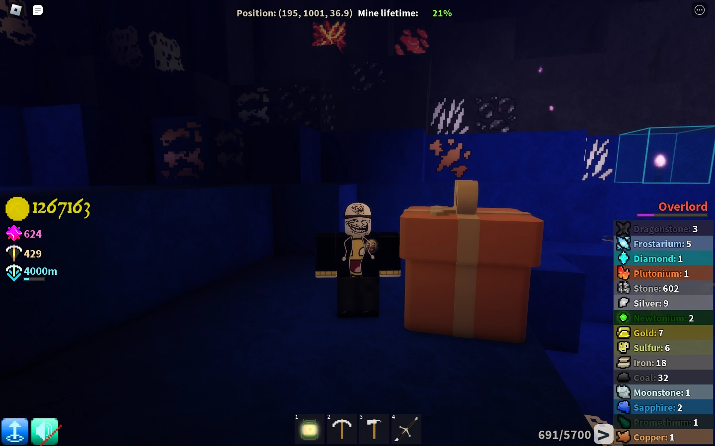 orange present spawn at 1001 | Fandom