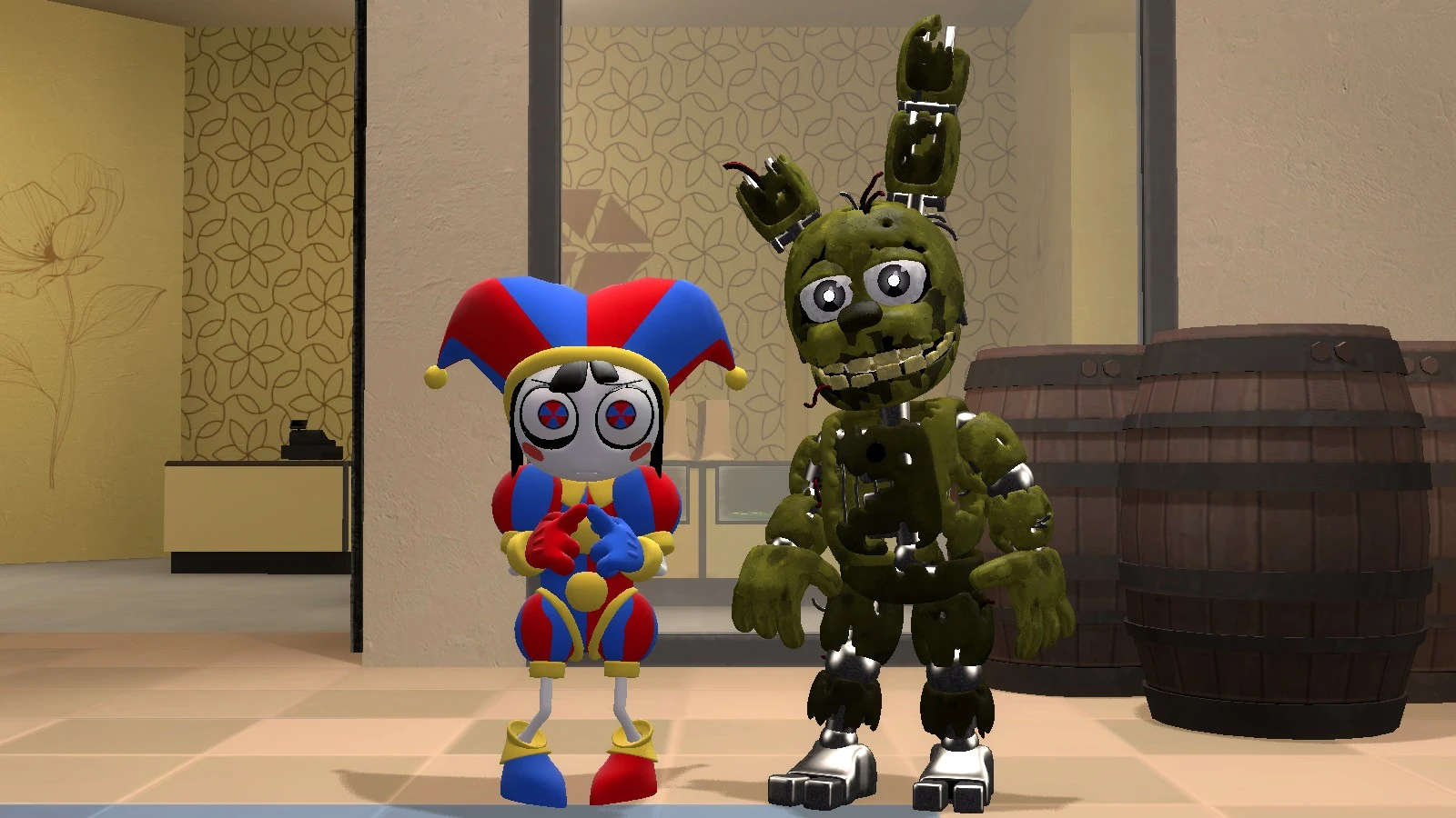 Pomni and Springtrap (2025)! | Fandom