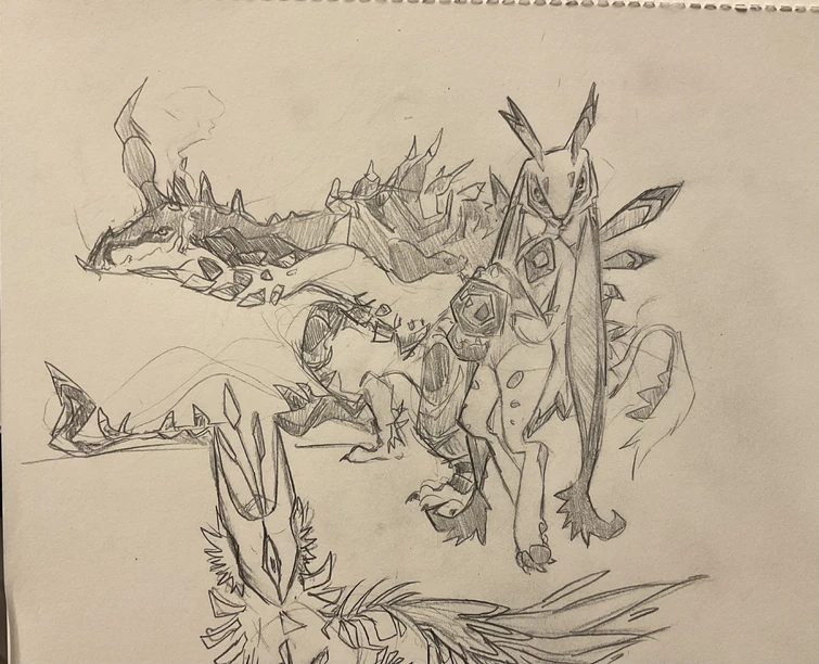 Creature Doodles + 1 finished art piece (taking creature reqs!!) | Fandom