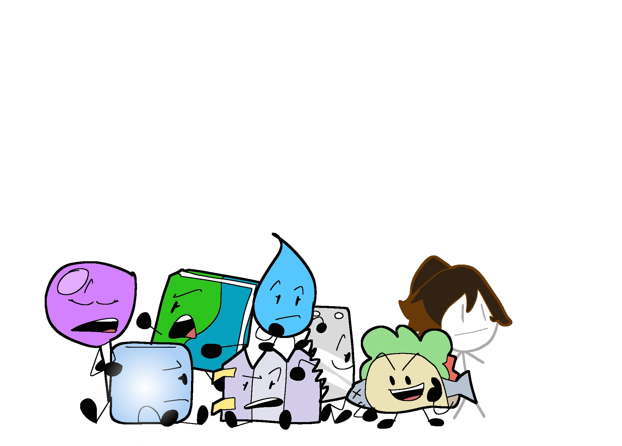 BFB team redraws: Bleh | Fandom