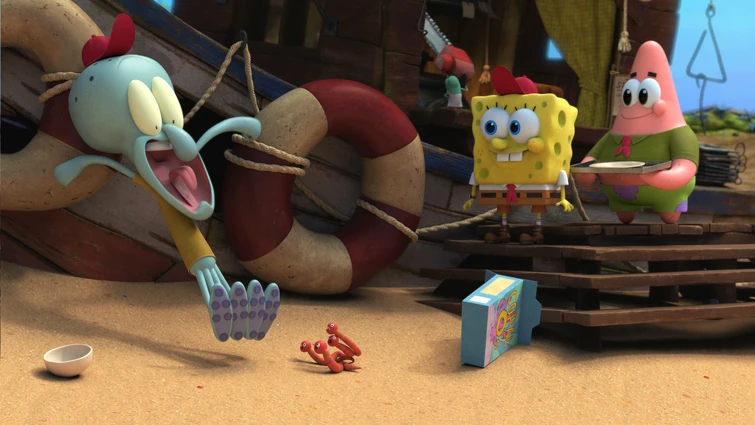 DID SPONGEBOB AND PATRICK DROP TO SQUIDWARD HOUSE IN KAMP KORAL? | Fandom