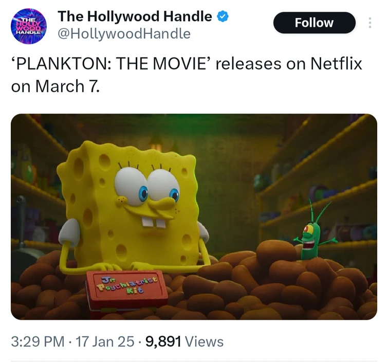 Official release date for the Plankton movie. | Fandom