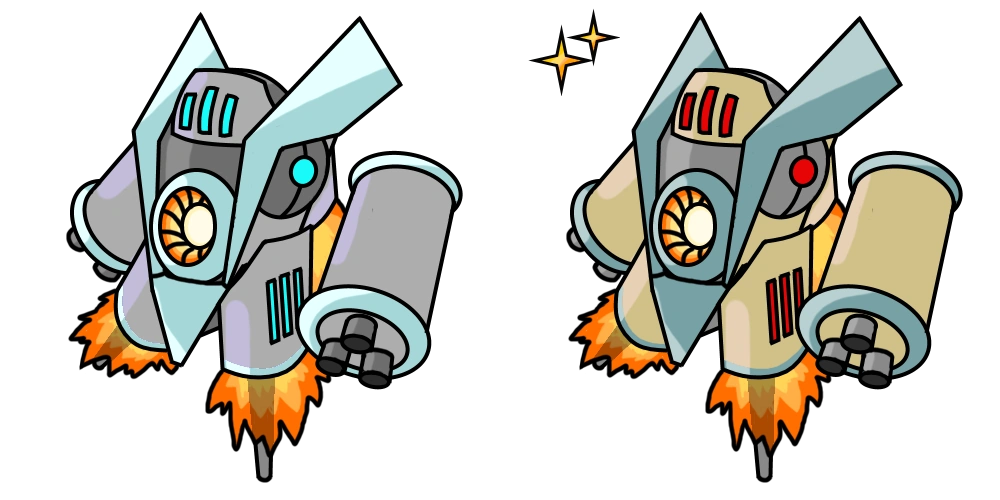 A big clunky robot slightly resembling Ægis (that guy made me watch ...