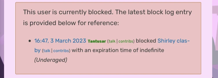 You can get banned permanently for being underage? | Fandom