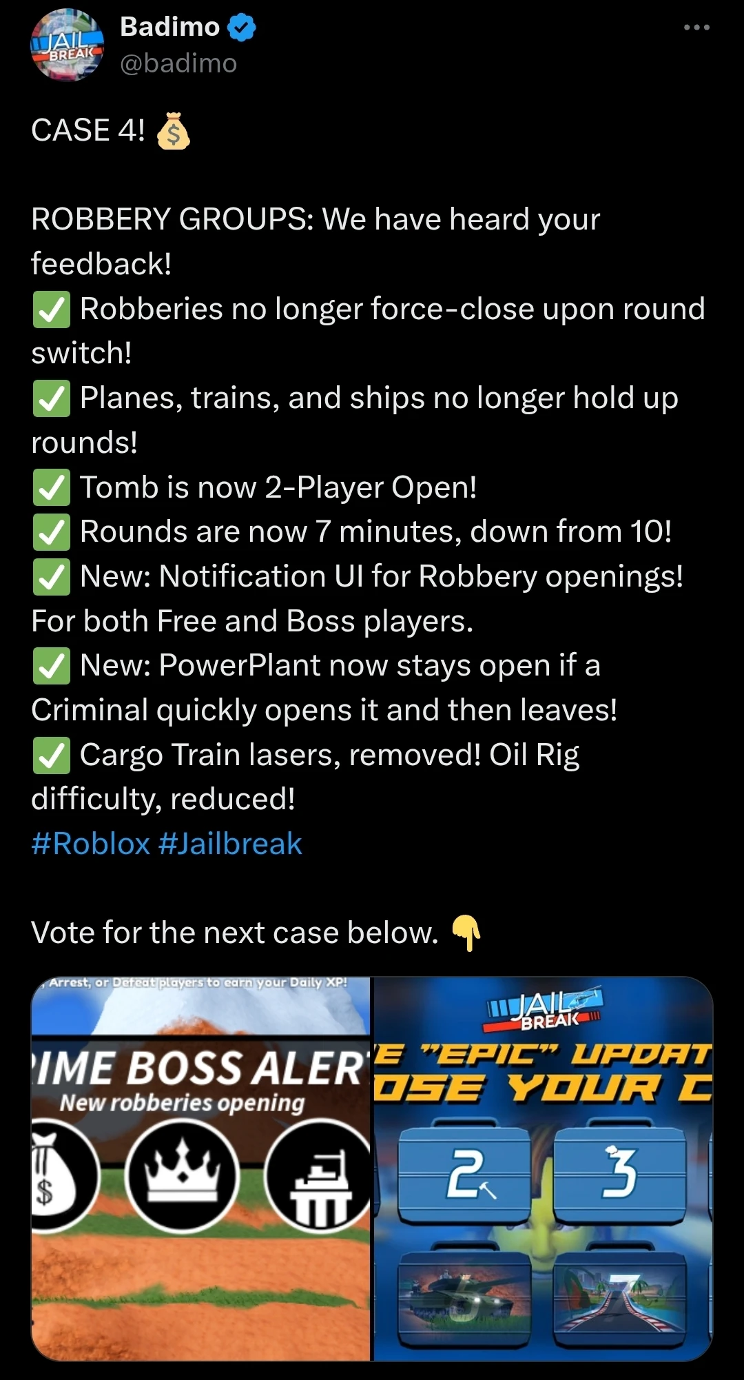 Robbery group rework | Fandom