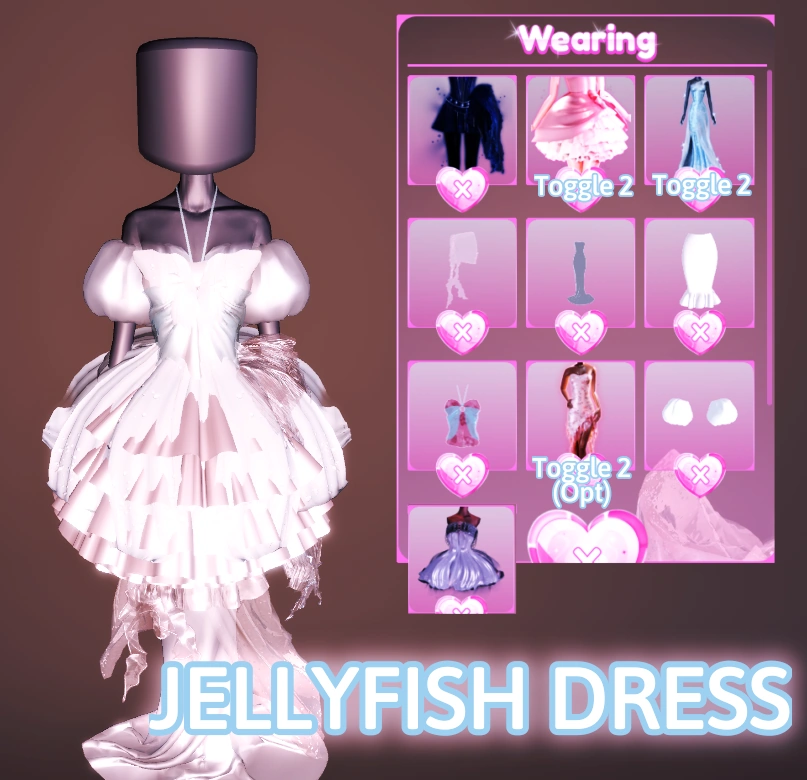 Jellyfish Dress (petal dress + winter quest items) | Fandom