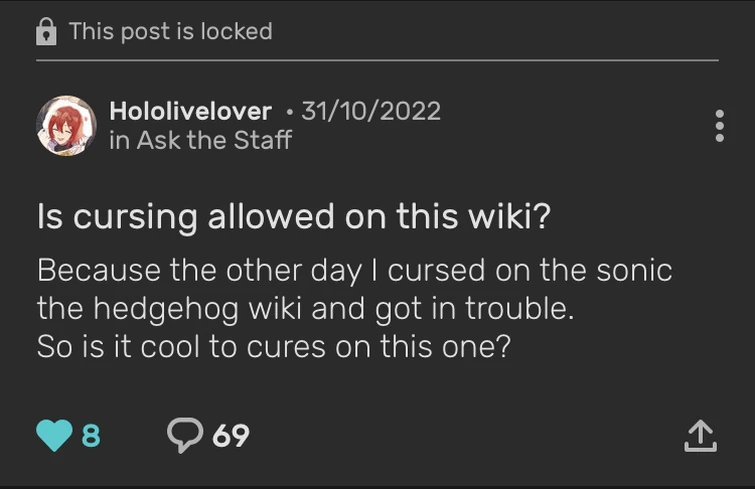 Can we swear here? :> | Fandom