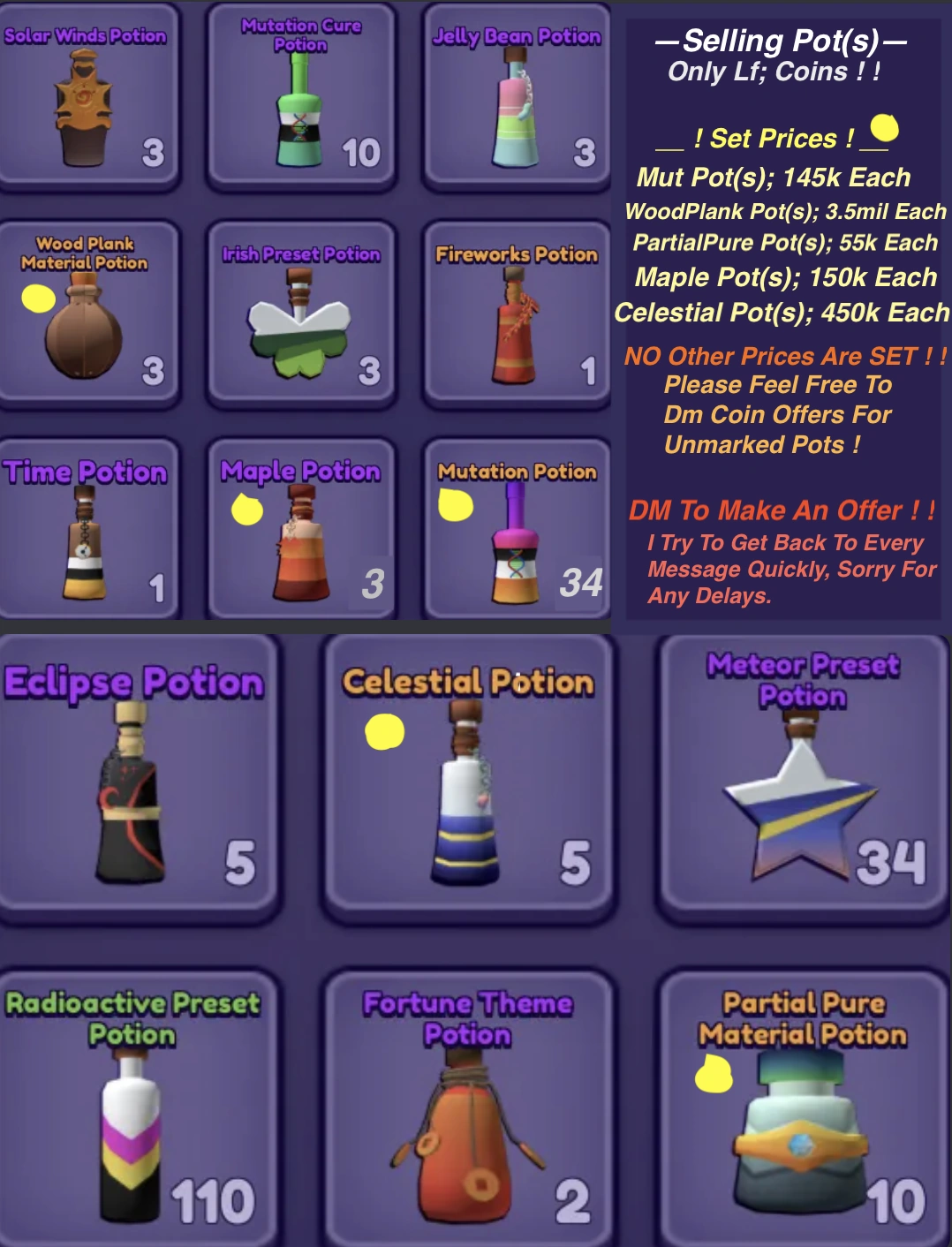 Selling Potions For Coins | Fandom