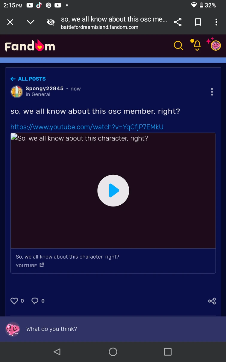 So we all know about this osc post right? | Fandom
