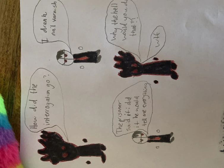 Incorrect quotes but it’s Deimos being interrogated, drawn edition ...