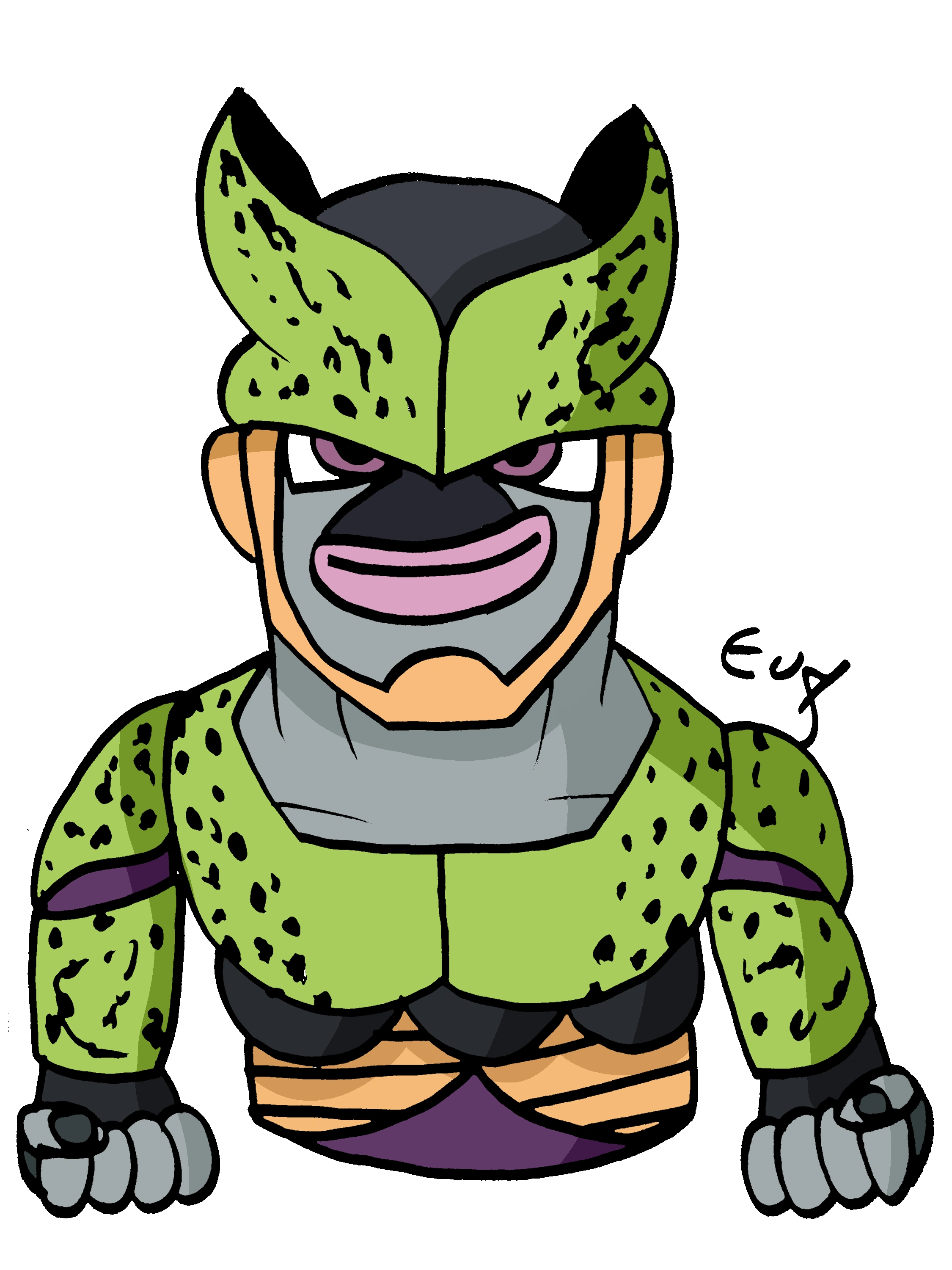 My drawing of Semi Perfect Cell | Fandom