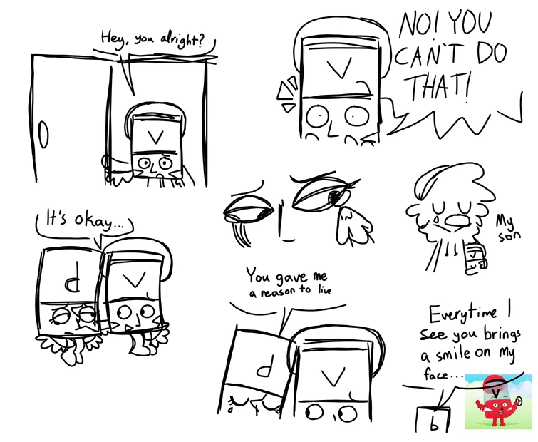 Doodles of V comforting me | Fandom