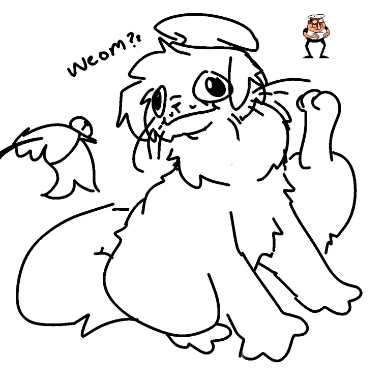 Messy doodl es of fake peppino cat bc happy | Fandom