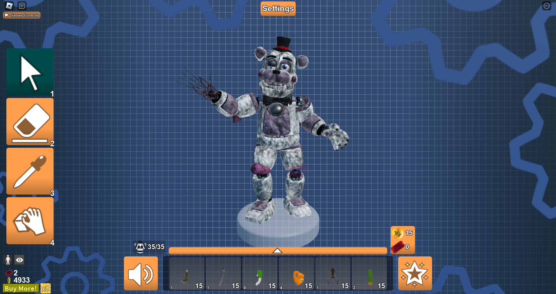 Made a funtime freddy blueprint for funzies | Fandom