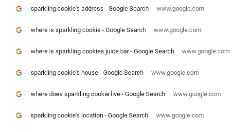 I found Vampire Cookie's search history | Fandom