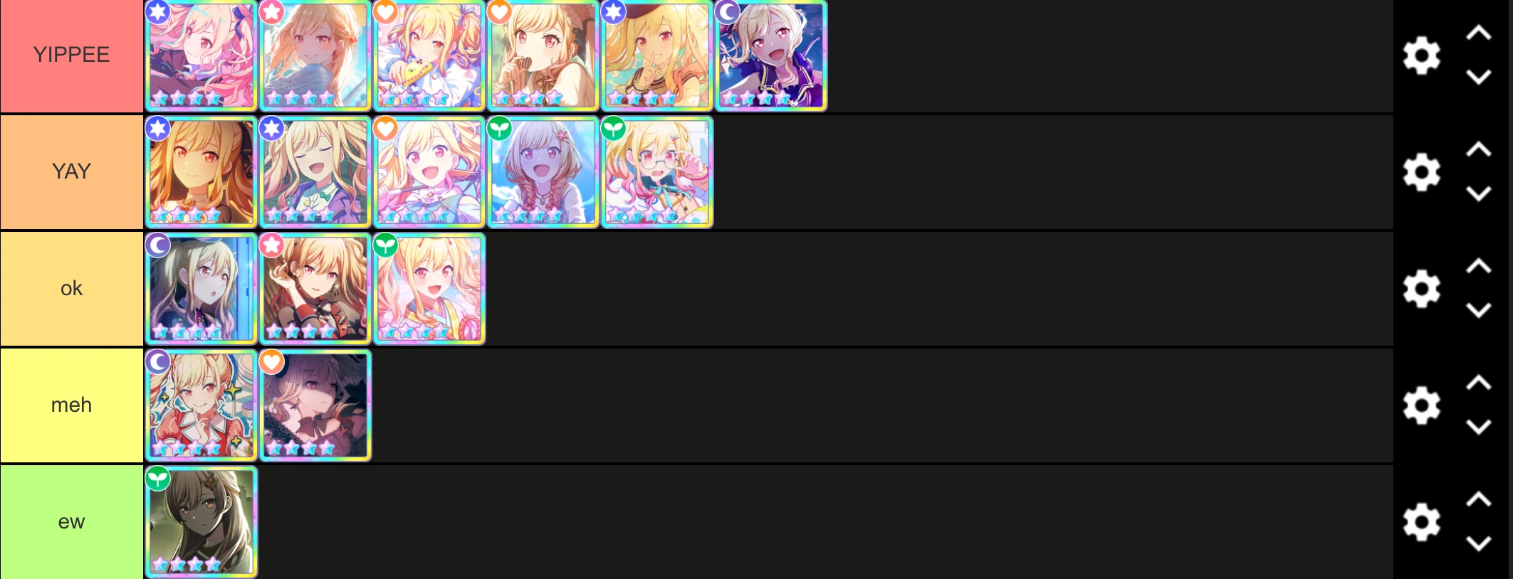SAKI CARD TIER LIST!! | Fandom