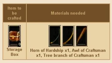 Crafting Storage box and other items for sale | A3 mmorpg Wiki | Fandom