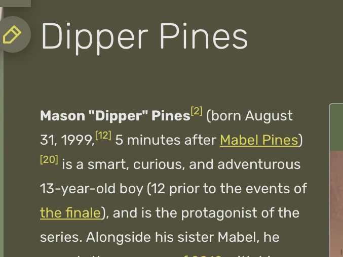 I forgot Dipper’s real name isn’t Dipper | Fandom
