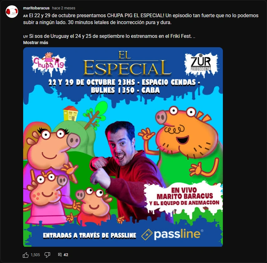 Chupa Pig, capítulo especial de 30' "perdida" (parodia argentina de ...