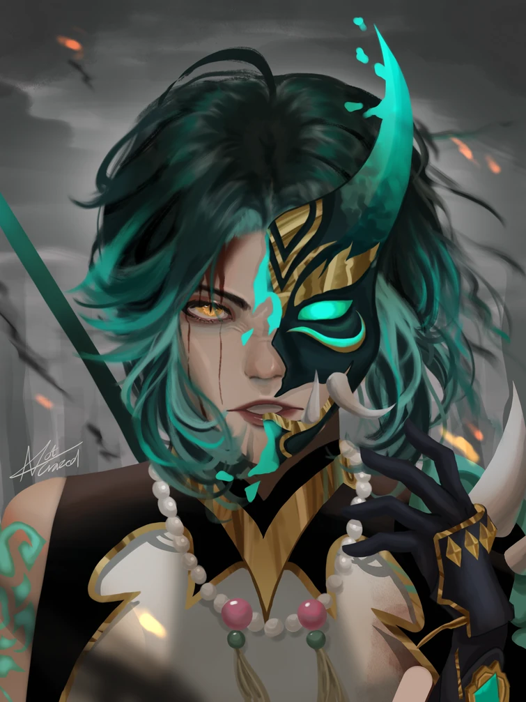 Xiao Fanart 🍃 *slight blood warning* | Fandom