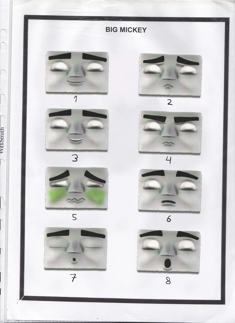 Big Mickey's Face Reference Sheet (2002) | Fandom