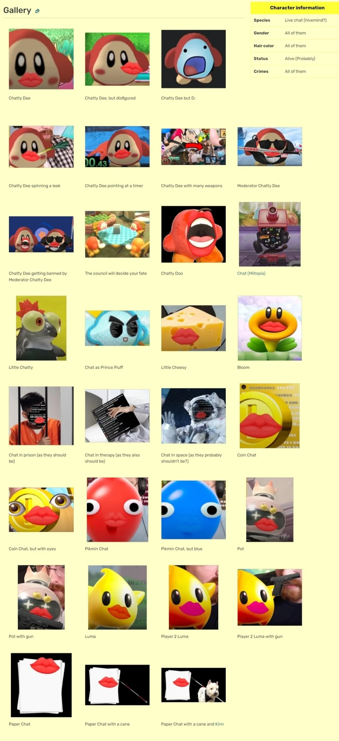 Chat Gallery page? | Fandom