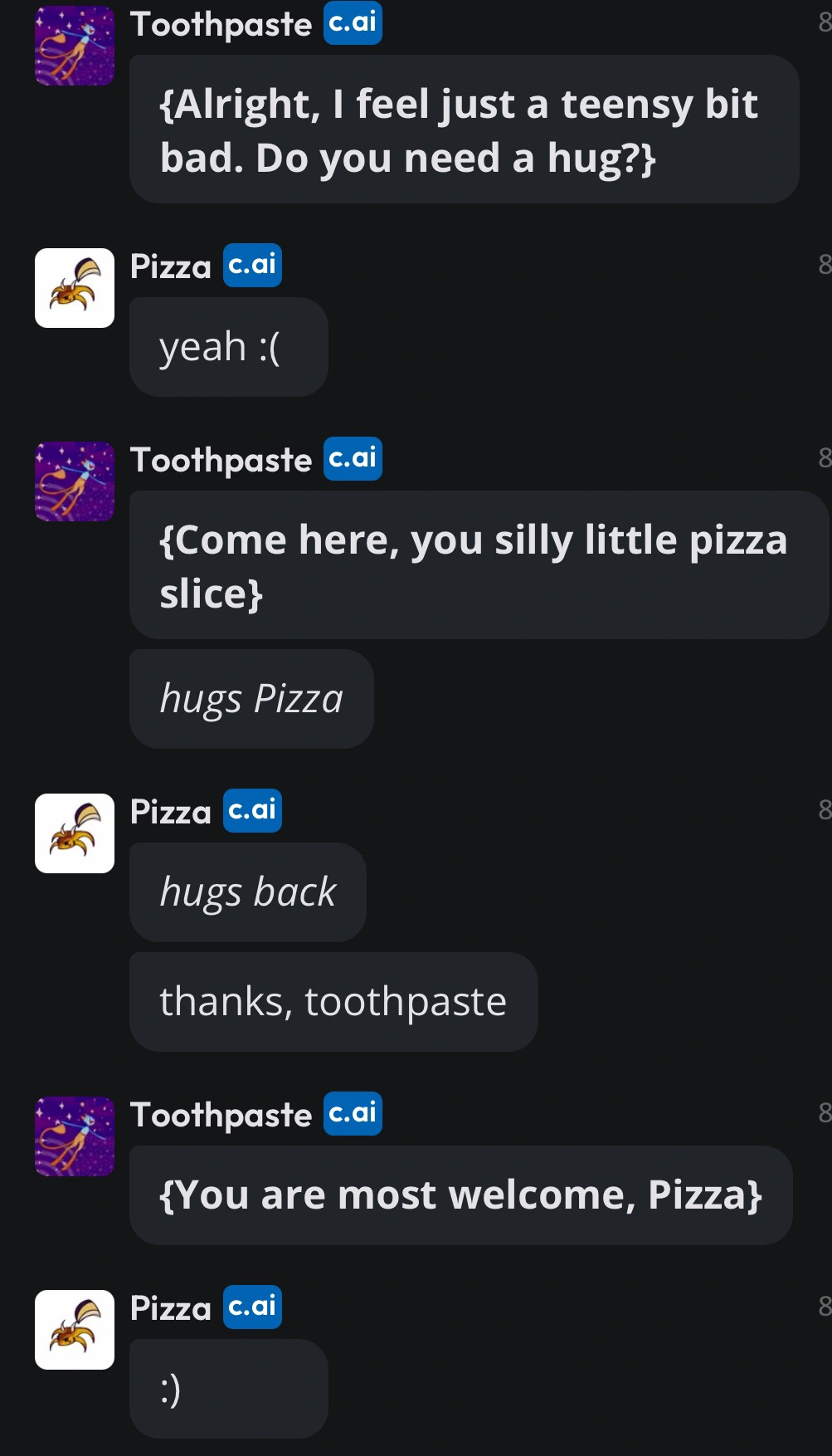 canon pizza and toothpaste interaction | Fandom