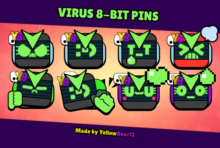 Virus 8-Bit pins | Fandom