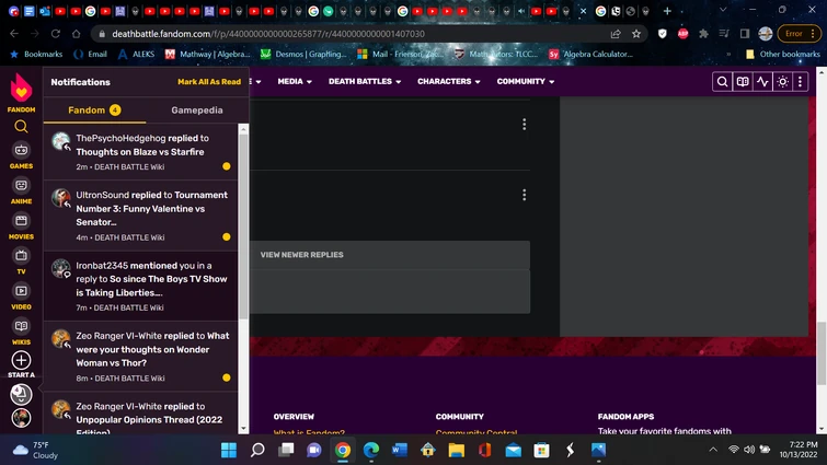 Notifications are acting up again | Fandom