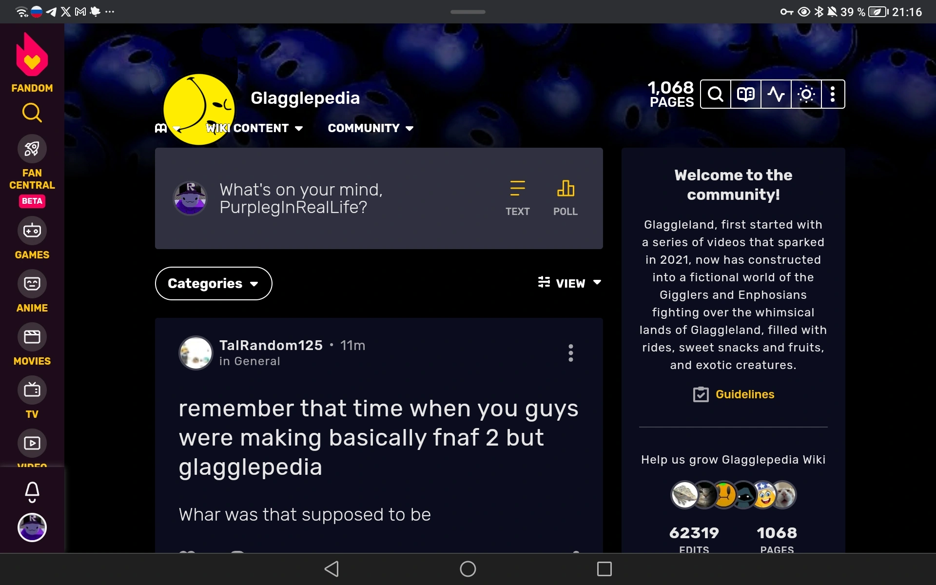 Glagglepedia is falling | Fandom