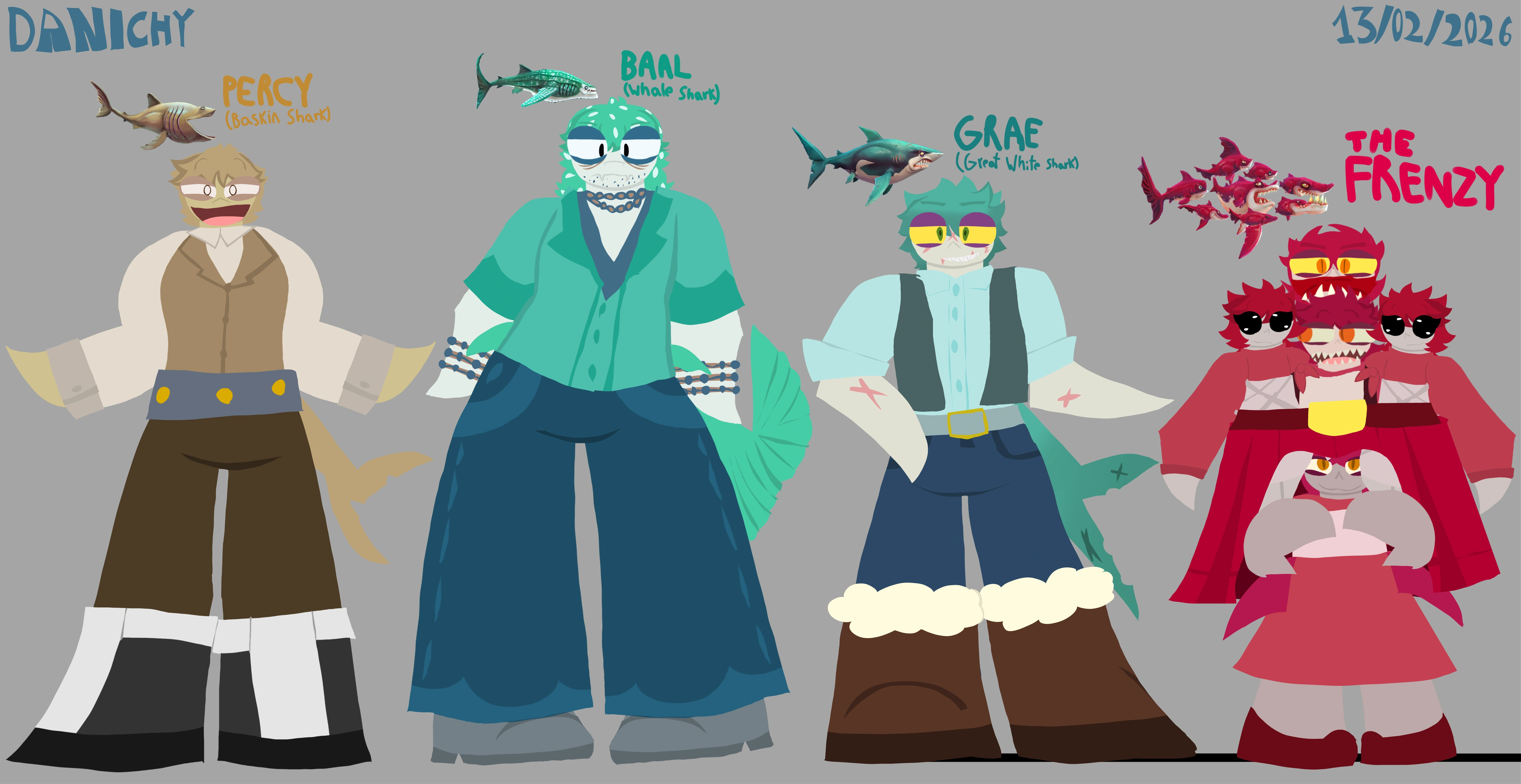 HSW gijinka 5 (XXL sharks) | Fandom