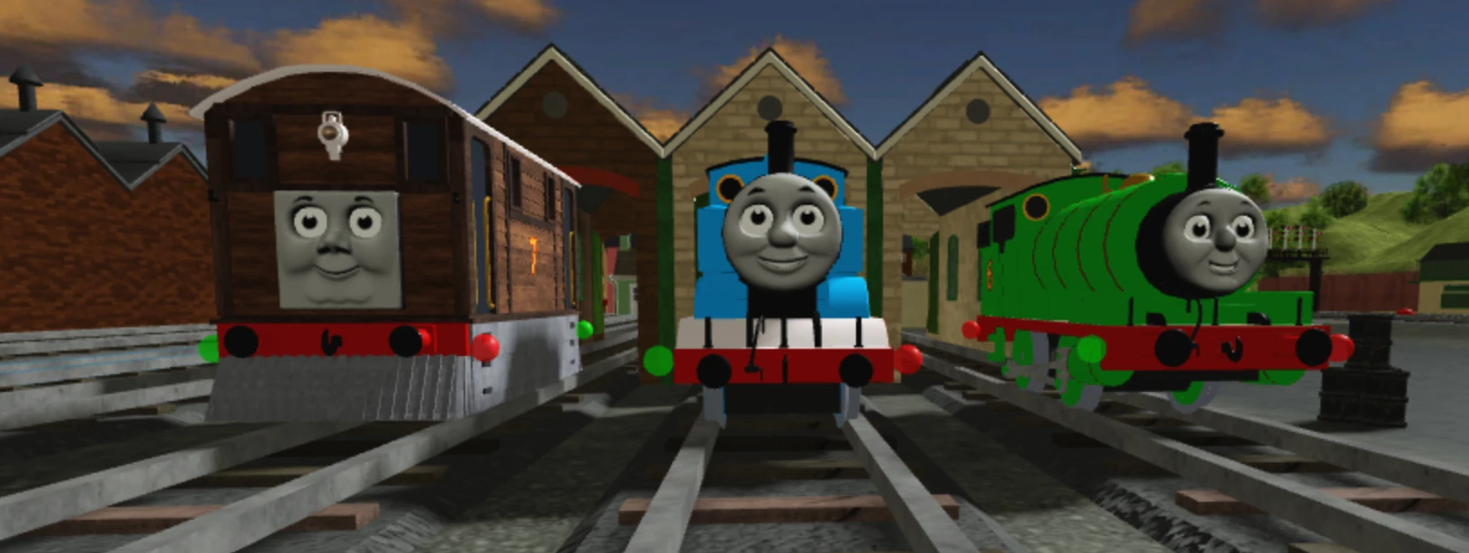 Any thoughts on this picture of Toby, Thomas, and Percy? | Fandom
