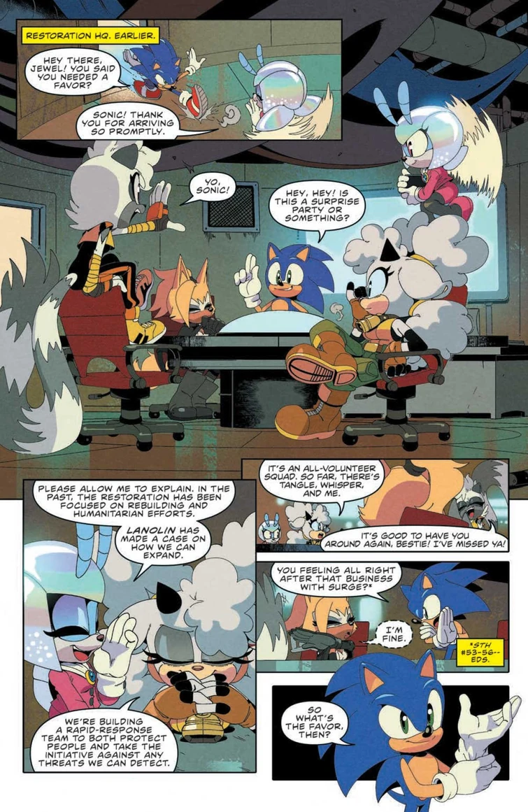 Sonic issue #57 preview pages: Not cool, Tangle. | Fandom