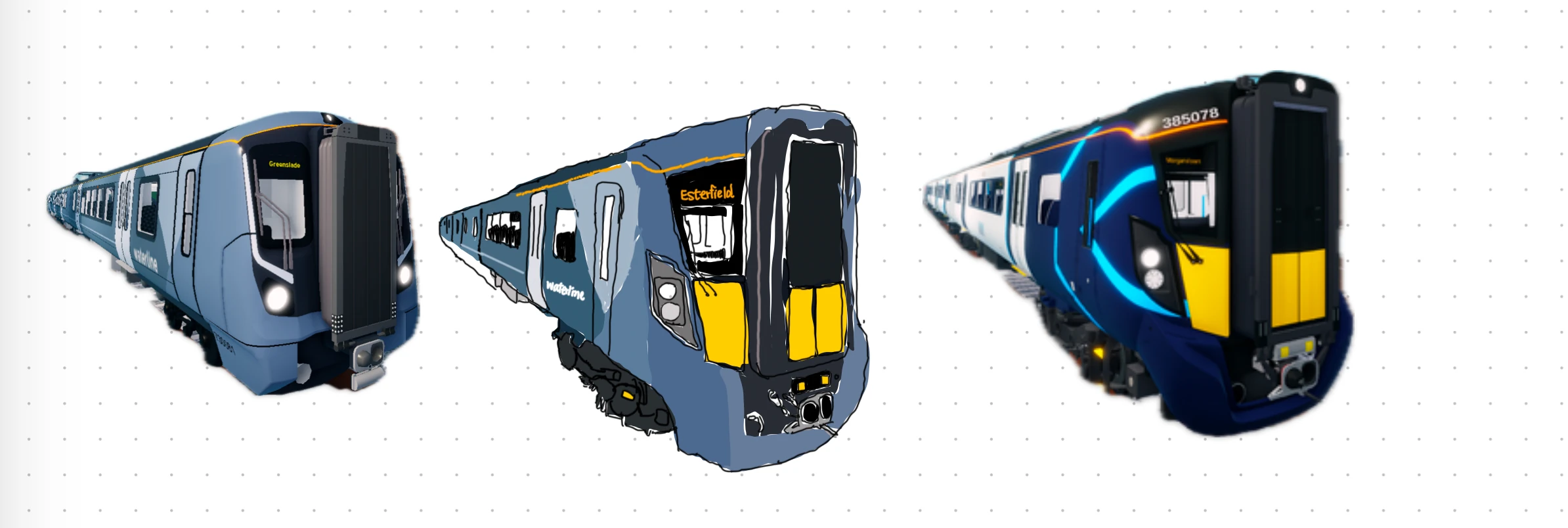 Next up! The Waterline livery from Stepford Connect Class 385: | Fandom