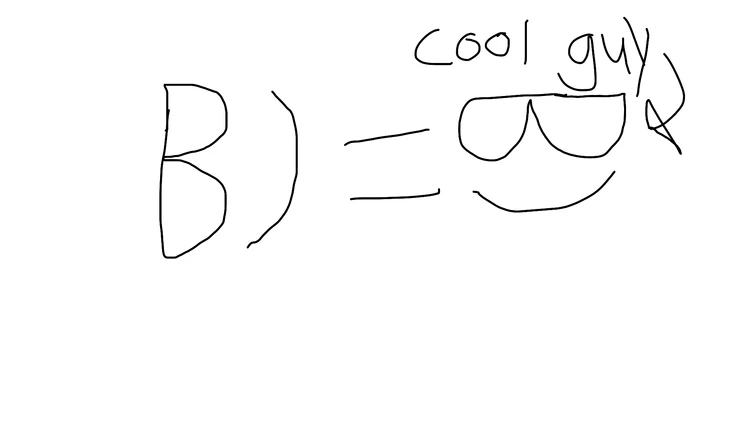 what does B) mean? | Fandom