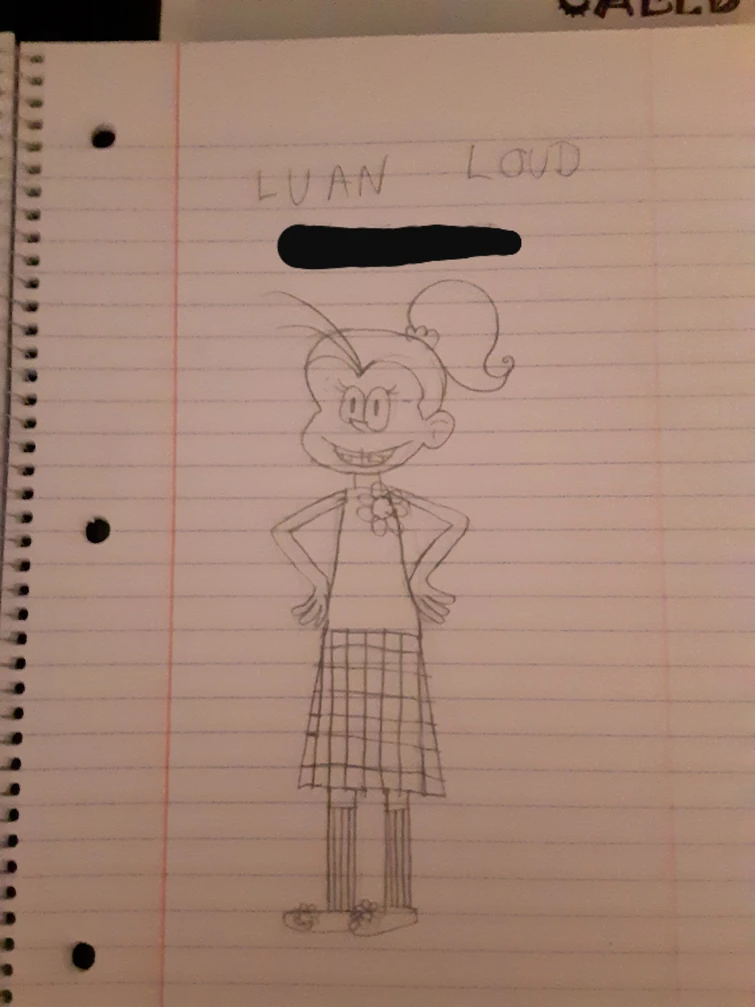 A picture of Luan I drew last year | Fandom