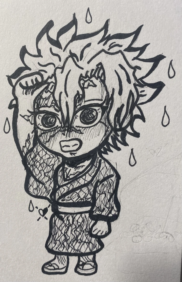 Drawing Sanemi until I can perfect his beautiful face/body Day 1 | Fandom