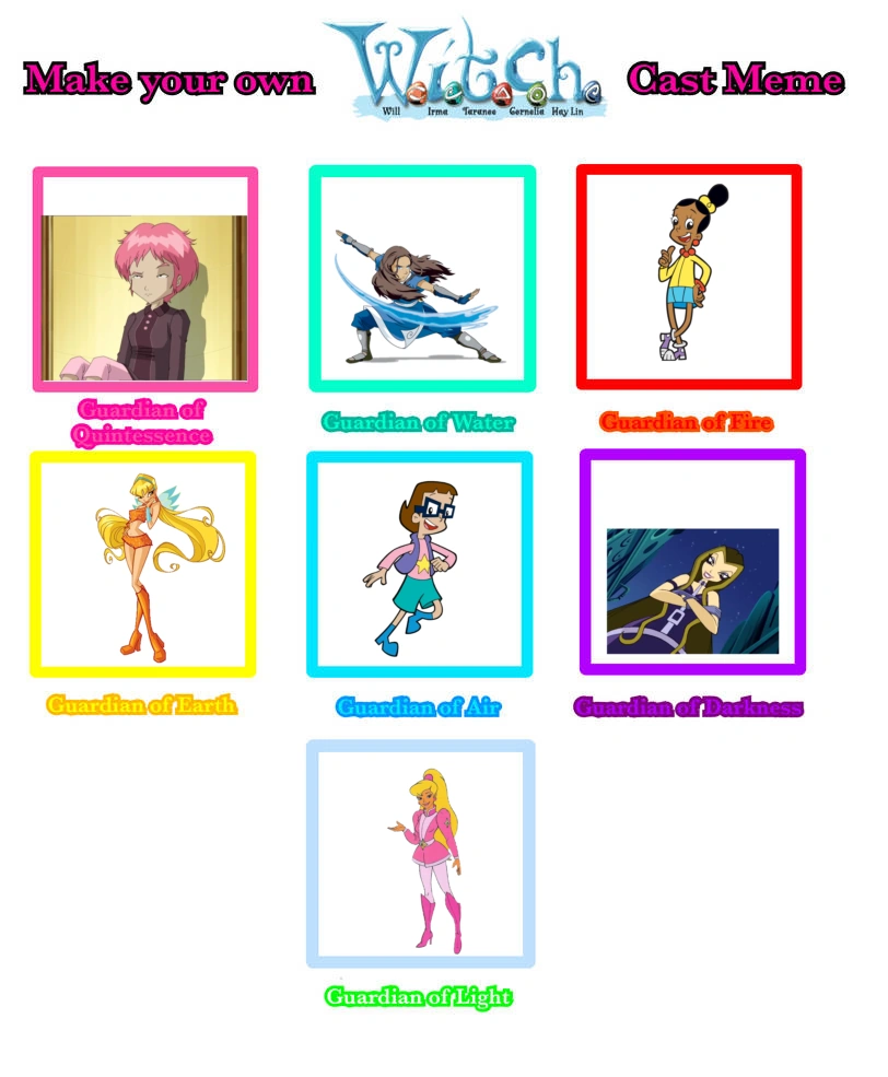 My W.I.T.C.H. Cast Meme | Fandom