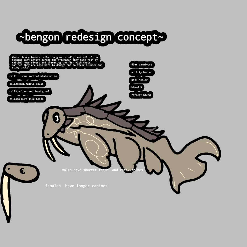 made a bengon redesign/remake | Fandom