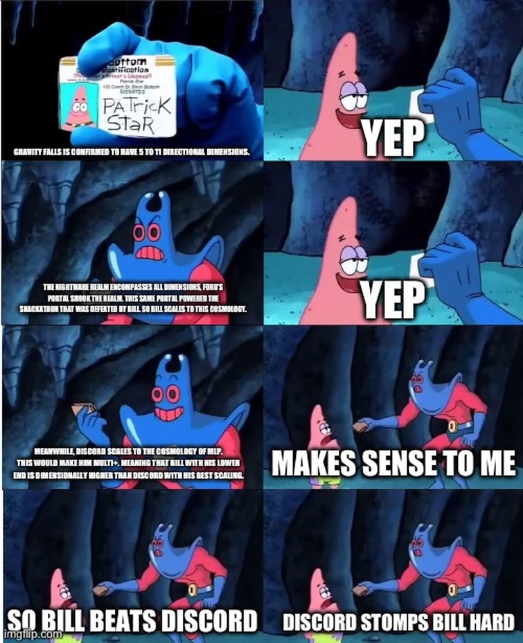 Discussions here regarding Bill vs Discord be like | Fandom