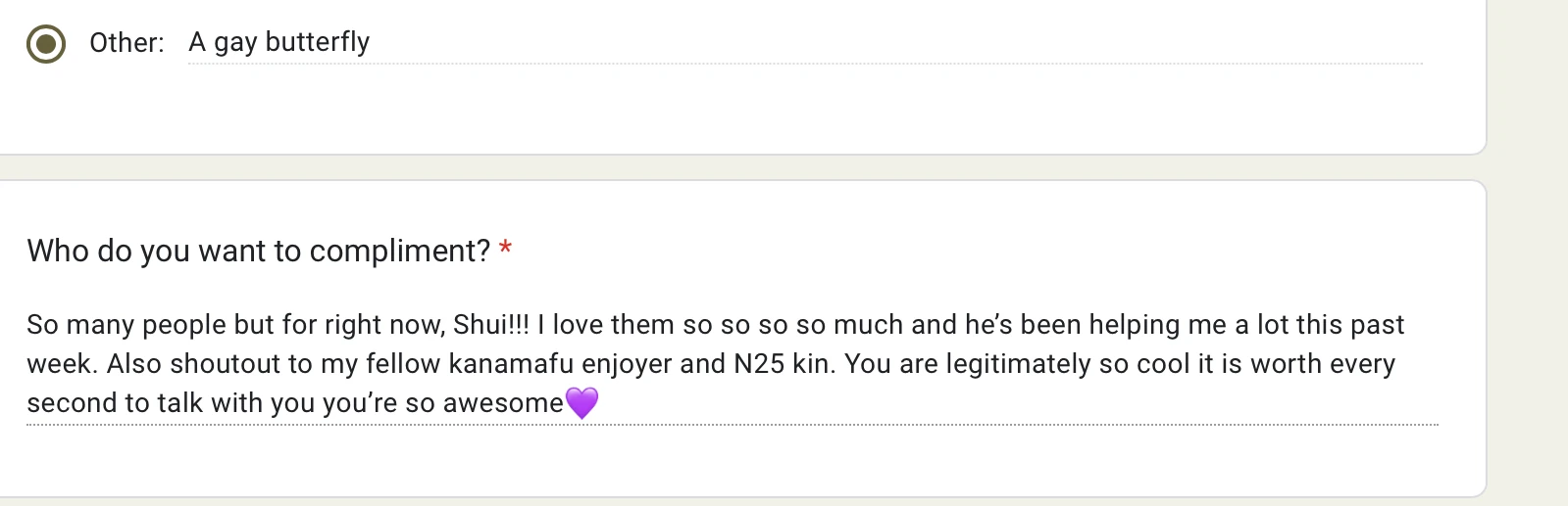 MORE WIKI COMPLIMENTS PART 9 PROBABLY | Fandom