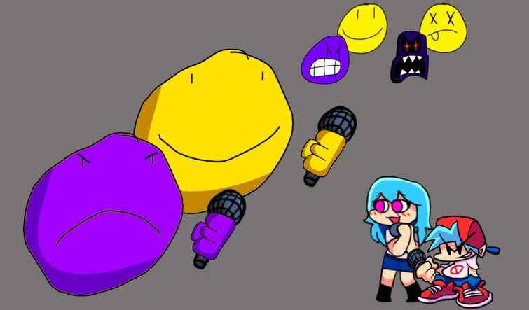 Yellow Face & Purple Face vs. Boyfriend & Sky concept | Fandom