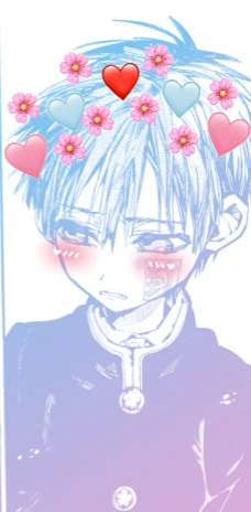 a blushing hanako | Fandom