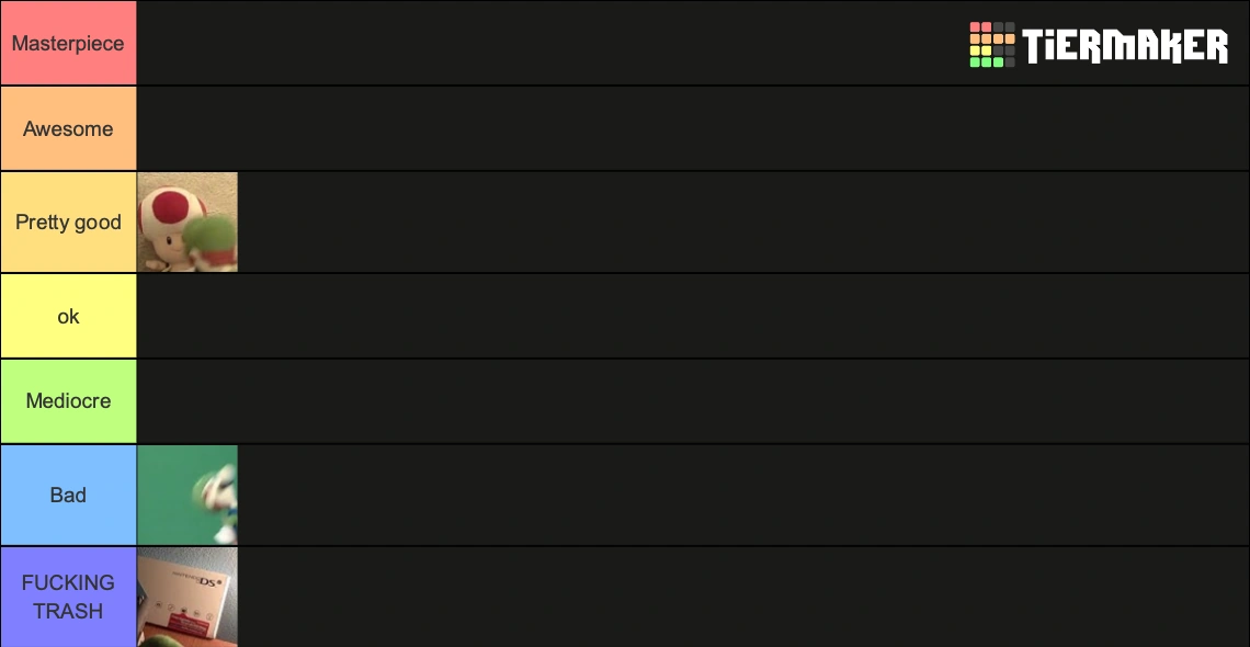 Toads mistake has been placed in pretty good tier, which tier should ...