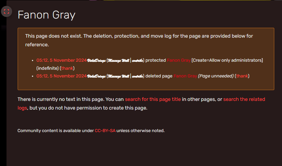 Aw man i kinda liked the Fanon Gray page for some reason- | Fandom