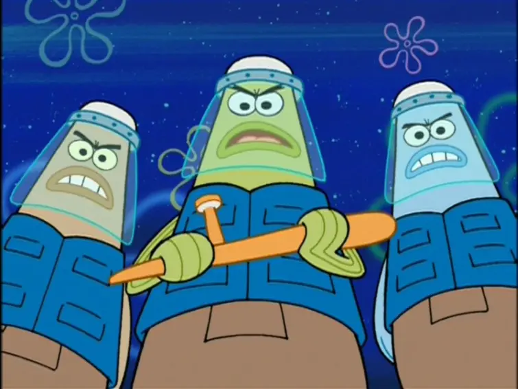 if you ever feel useless, just remember Bikini Bottom has a SWAT Team ...